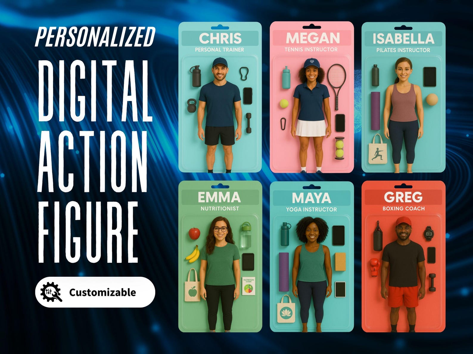 Custom AI Action Figure– Your Name, Job Title & Accessories - Etsy