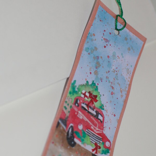 Red Truck Bookmark - Etsy