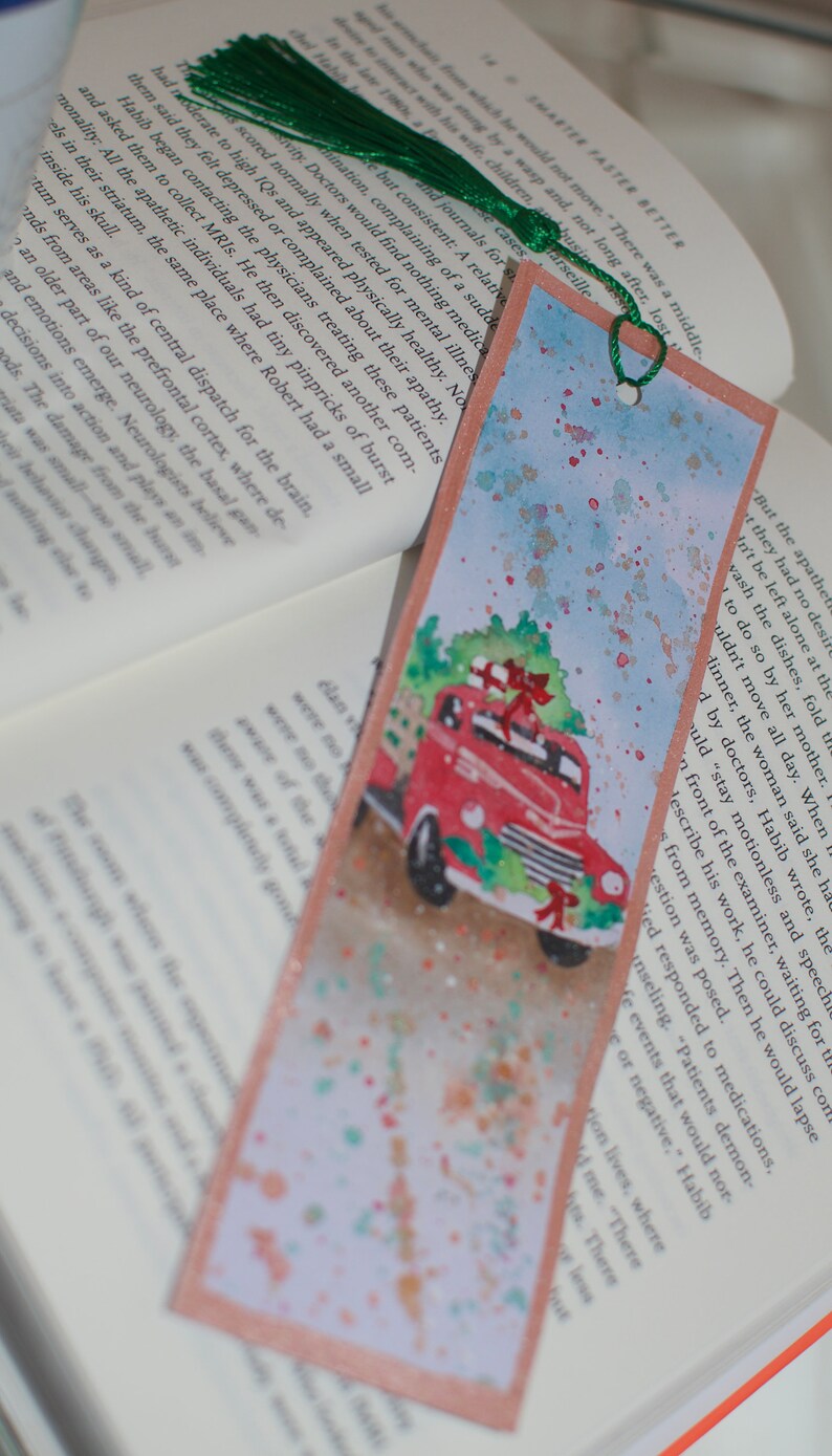 Red Truck Watercolor Bookmark Handpainted Bookmark Gifts for - Etsy