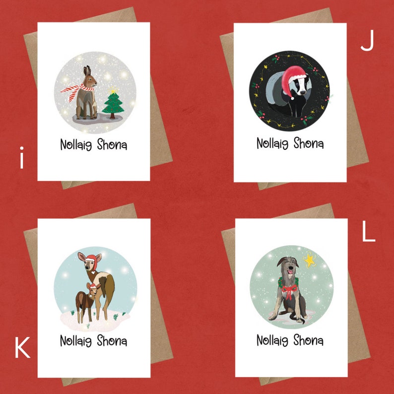 Irish Christmas Cards, 20pack, Gaeilge, Nollaig Shona, Irish Language ...