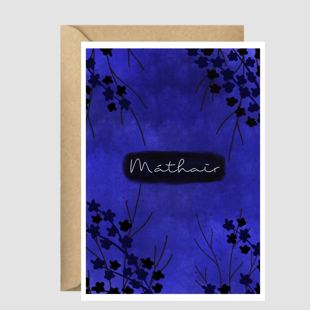 Máthair, Mother, Irish Language Greeting Card, Spring, Mothers Day ...