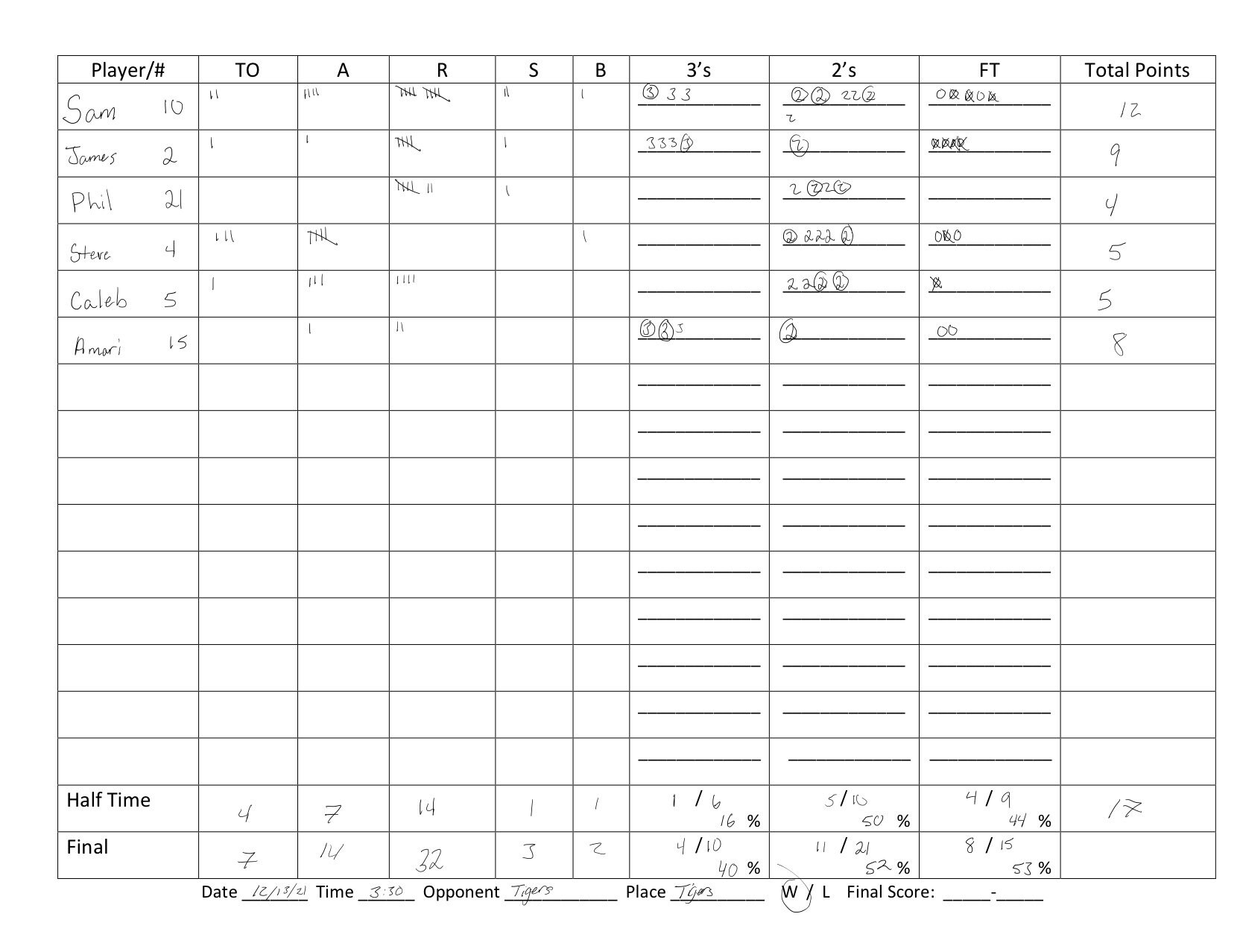 Digital Basketball Season Stat Book - Etsy