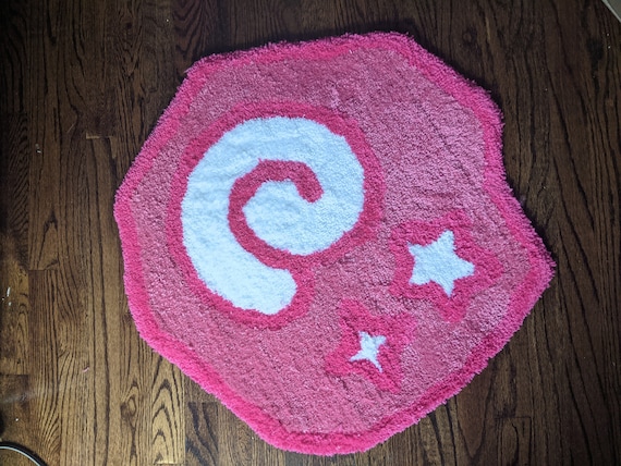 Fossil Rug Cut-pile Tufted Rug Pastel Rug | Etsy