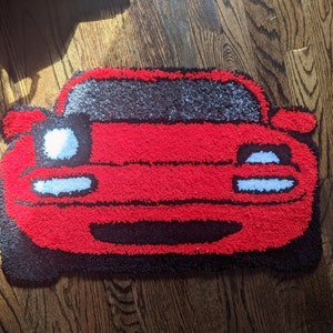 Miata Rug | Winking Miata Rug | JDM Rug - Etsy