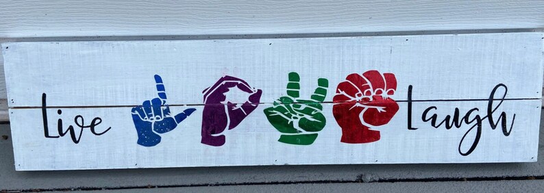 ASL Rectangular Signs - Etsy