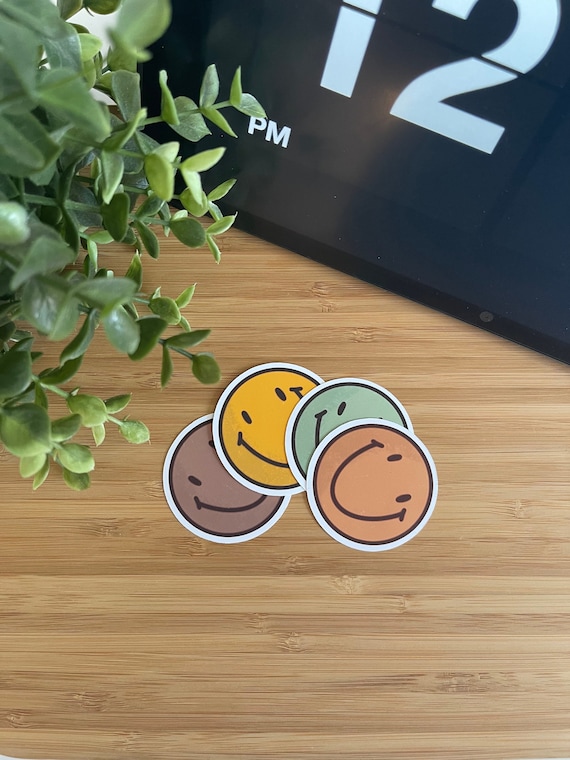 Smiley Face Stickerscute Giftsretrosmile - Etsy