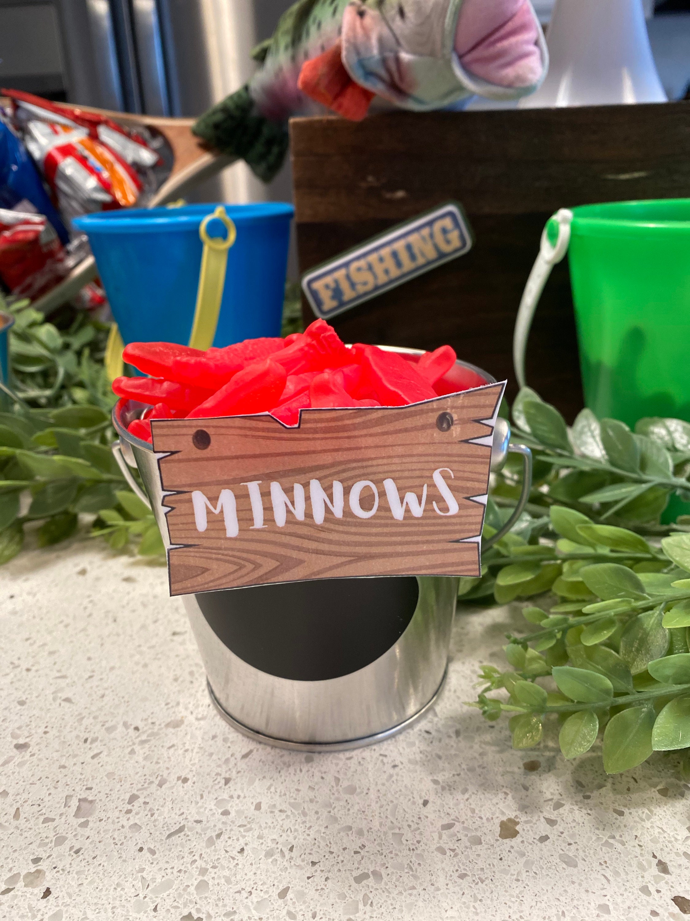 Fish Birthday Theme Labels - Etsy