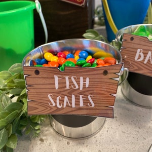 Fish Birthday Theme Labels - Etsy