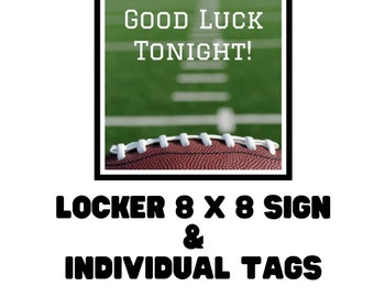Football Good Luck Sign - Etsy
