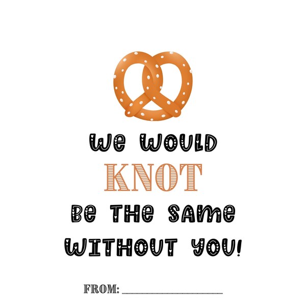 Teacher Appreciation Pretzels - Etsy