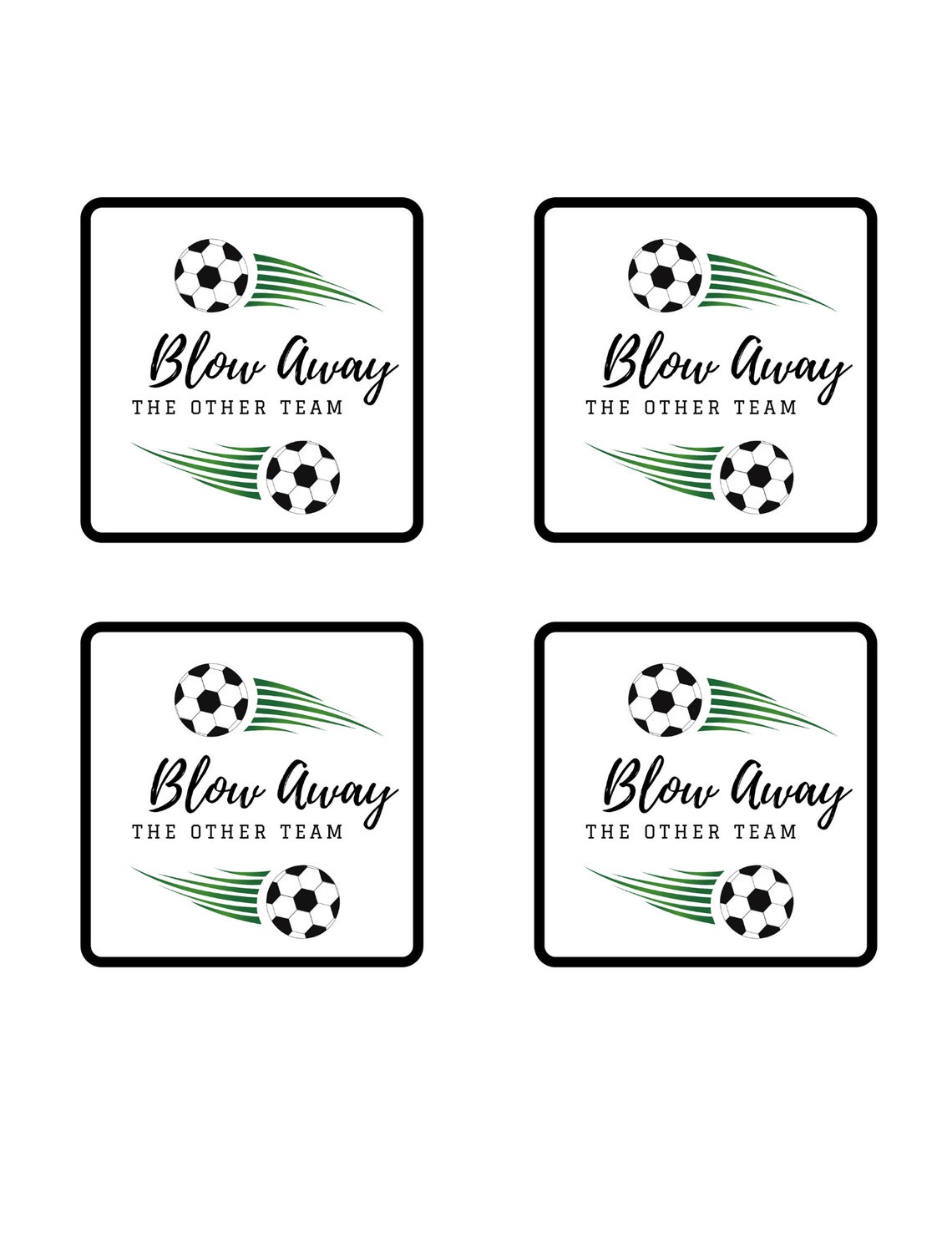 Soccer Team Set Soccer Gift Tags Soccer Mom Soccer Games - Etsy