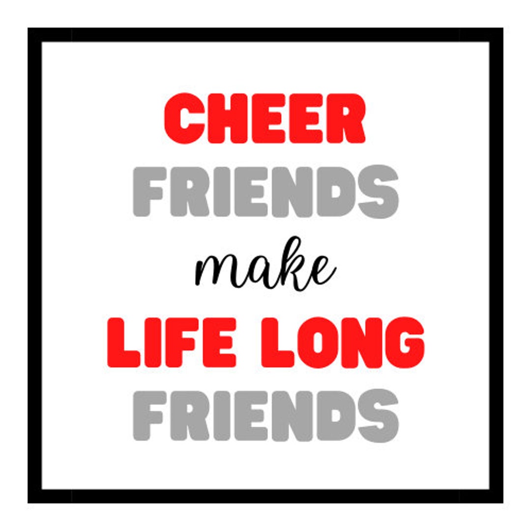 Cheer Friends Make the Best Friends Cheer Season Print Cheer - Etsy