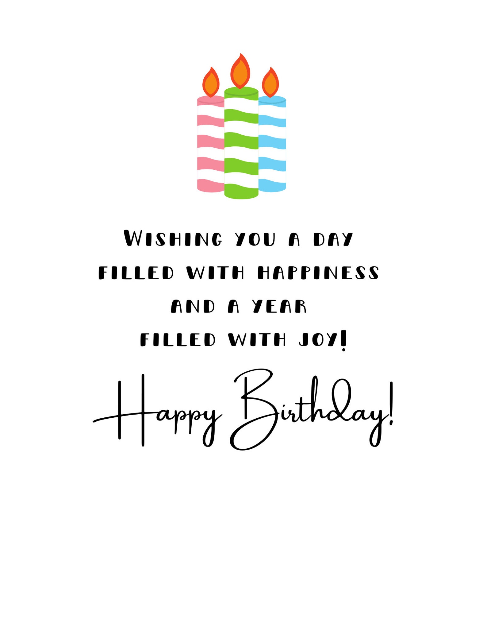 Happy Birthday Card Printable Instant Birthday Card Friend - Etsy