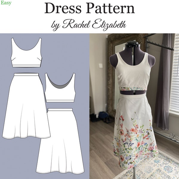 Two Piece Pattern - Etsy