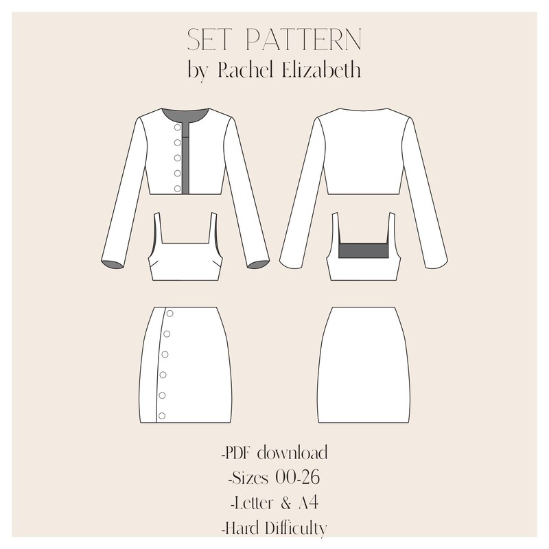 Crop Jacket Pattern - Etsy