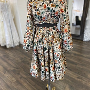 Sewing Pattern, Two-piece Dress Wrap-top Pleated Skirt or Dress Pattern ...