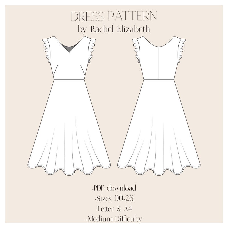 Modest Dress Pattern - Etsy