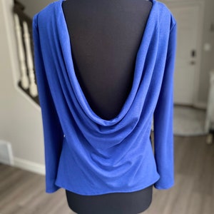 Sewing Pattern, Deep Cowl Neck Sweater, Instant Download Pattern, How ...