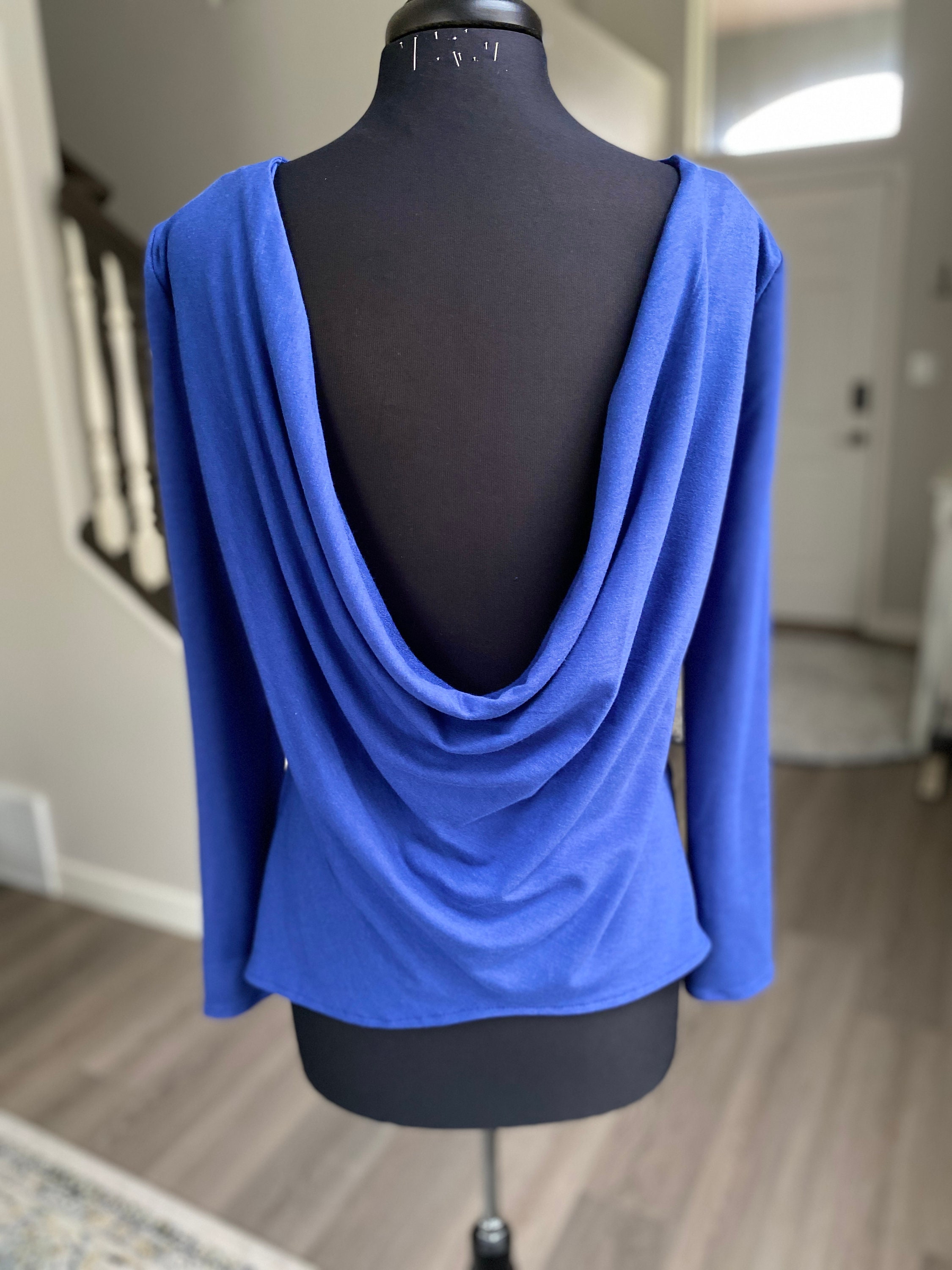 Sewing Pattern, Deep Cowl Neck Sweater, Instant Download Pattern, How ...