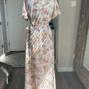 Sewing Pattern Wrap Dress Flutter Sleeves, Downloadable Instant Print ...
