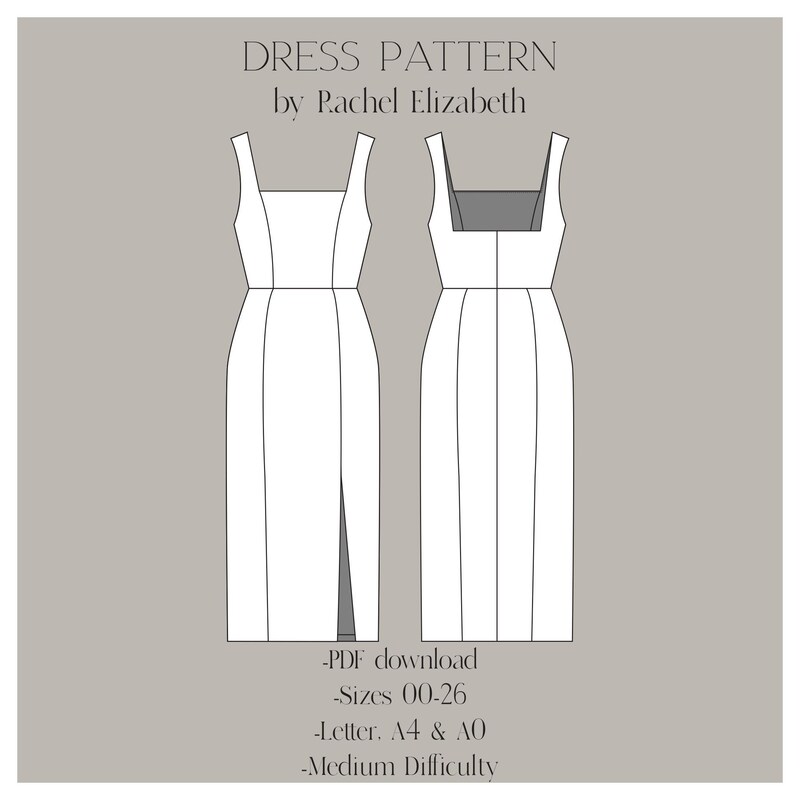 Panel Dress Pattern - Etsy