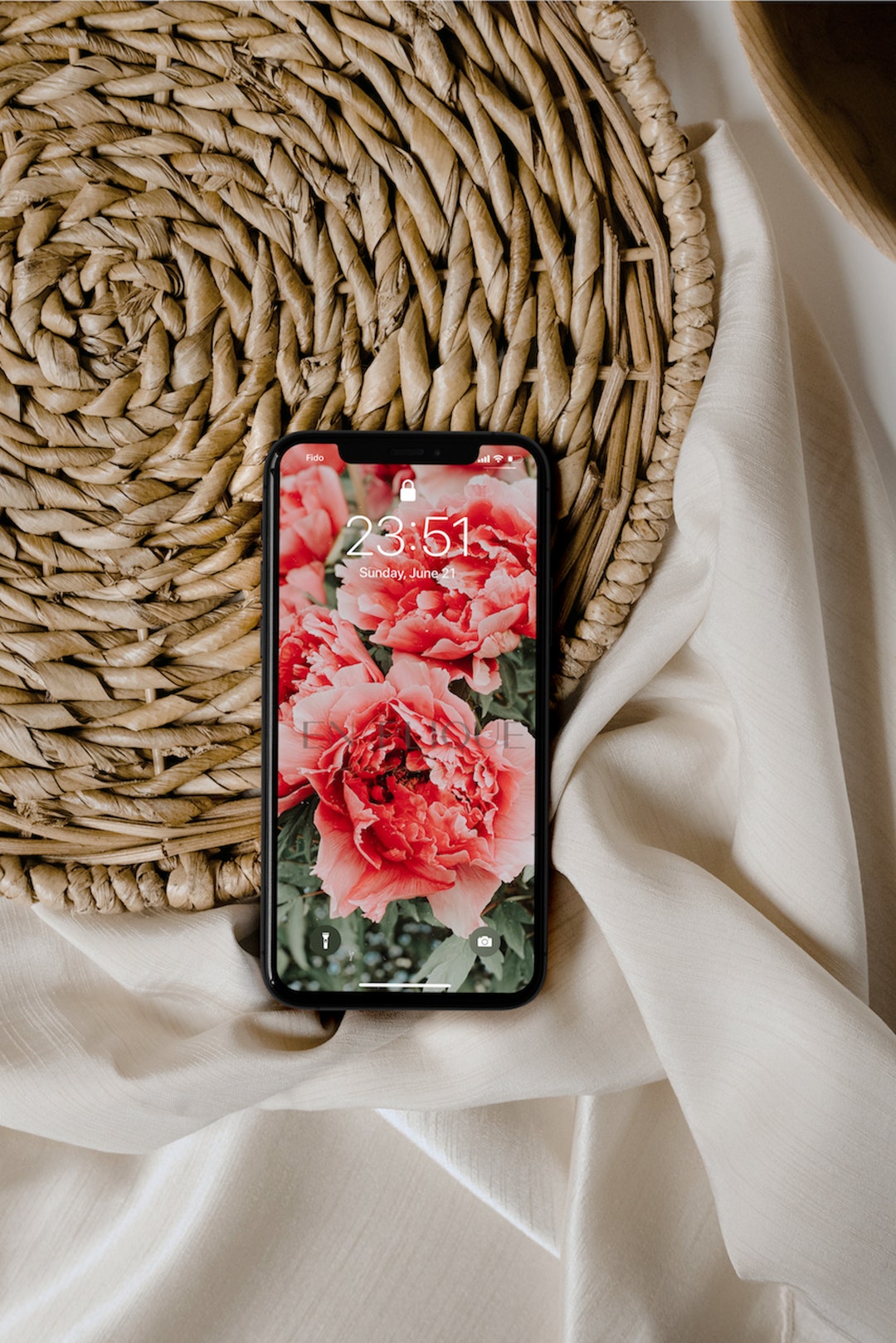 Peony iPhone Wallpaper | Summer Flower Lock Screen - Etsy