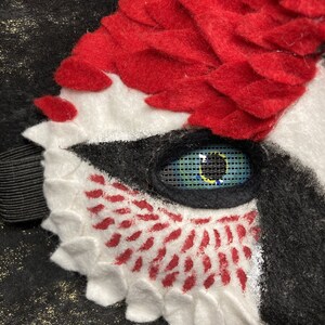 Therian Mask, Therian Bird Mask, Bird Mask, Parrot Mask, Red and Green ...