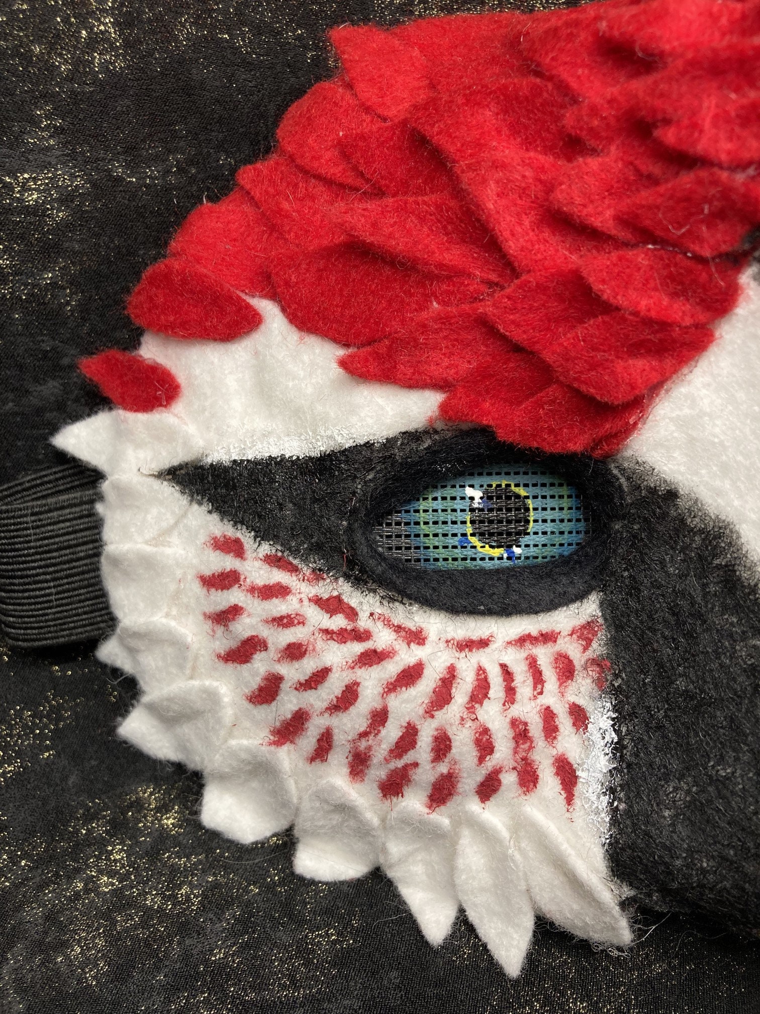 Therian Mask, Therian Bird Mask, Bird Mask, Parrot Mask, Red and Green ...