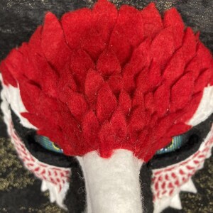 Therian Mask, Therian Bird Mask, Bird Mask, Parrot Mask, Red and Green ...