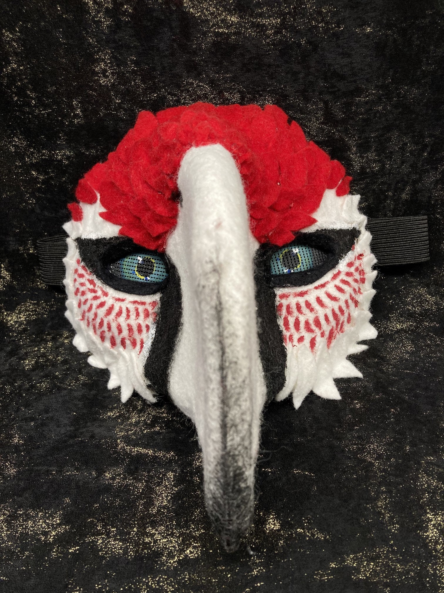 Therian Mask, Therian Bird Mask, Bird Mask, Parrot Mask, Red and Green ...