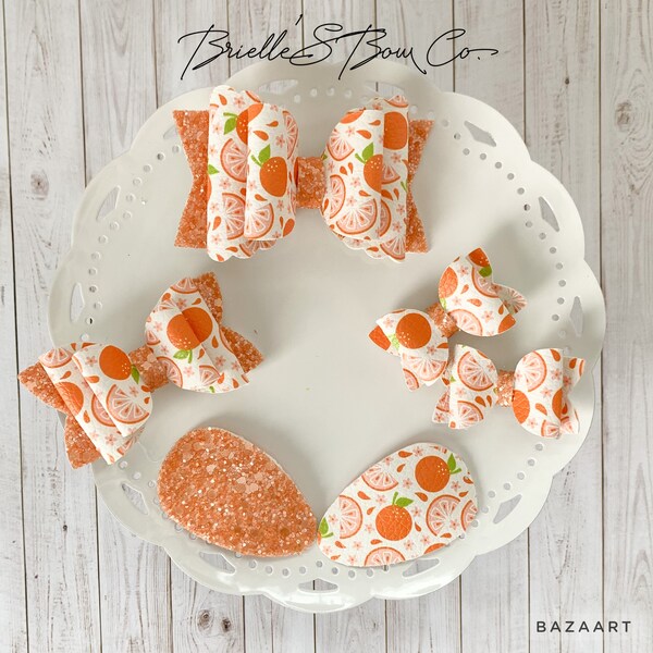 Orange Hair Clip - Etsy