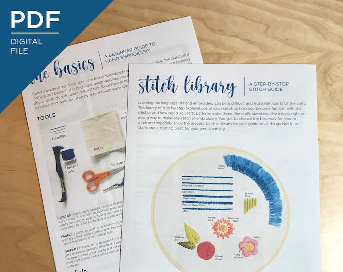 Embroidery Stitch Library and Beginner's Guide | Hand Embroidery Guide ...