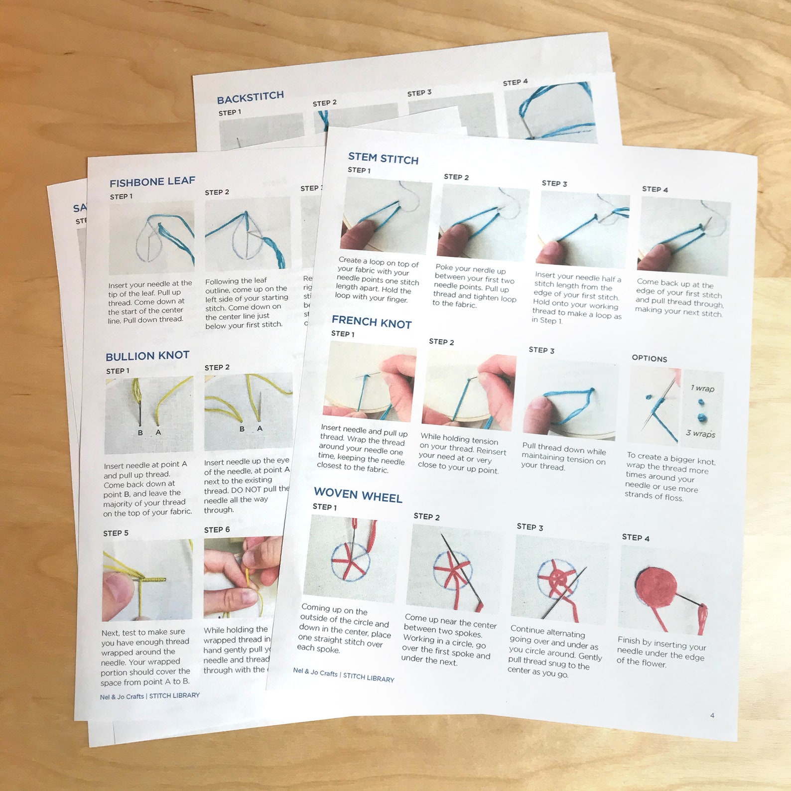 Embroidery Stitch Library and Beginner's Guide Hand - Etsy