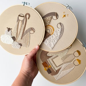 Nativity Series 8" Embroidery Kit | Christmas Nativity Embroidery Kit ...