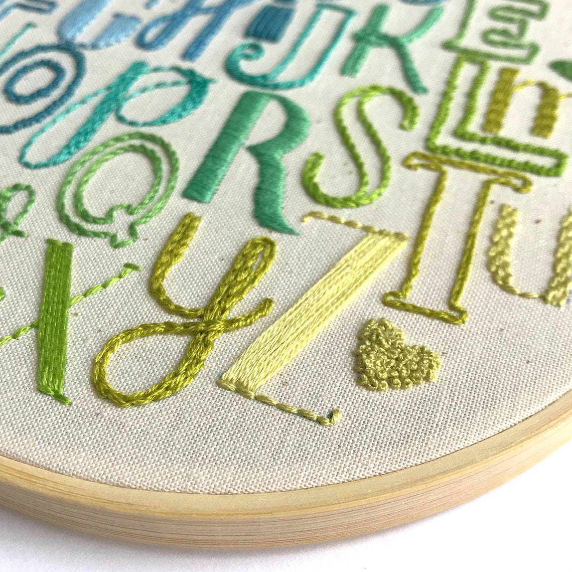 Alphabet Love Embroidery Pattern Letter Hand Embroidery - Etsy