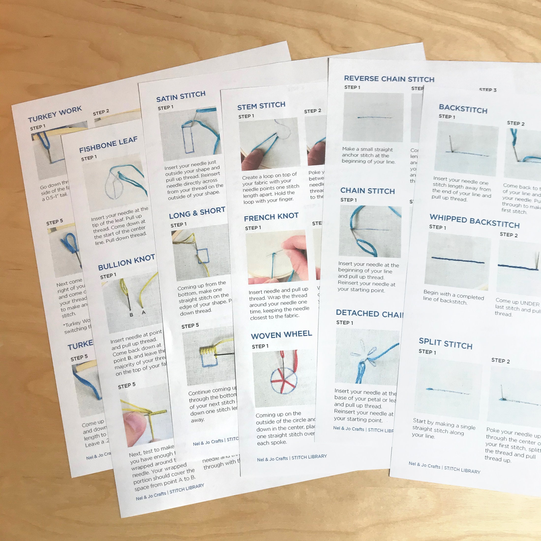 Embroidery Stitch Library and Beginner's Guide Hand - Etsy