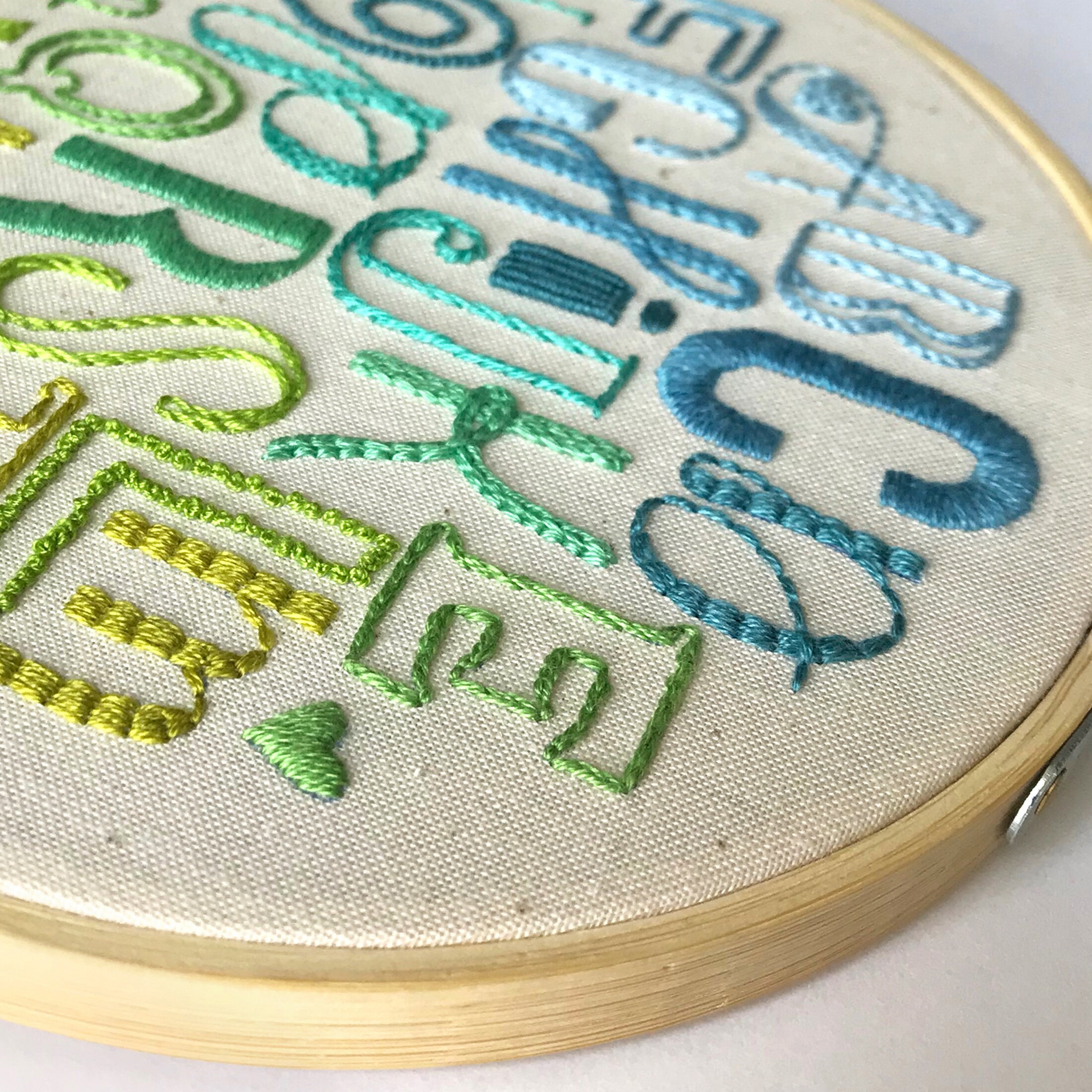 Alphabet Love Embroidery Pattern Letter Hand Embroidery - Etsy