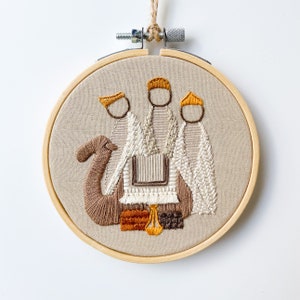 Nativity Ornament Set 4" Embroidery Kit | Christmas Ornament Embroidery ...