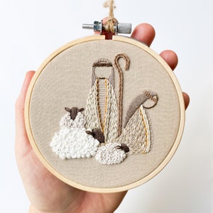 Nativity Ornament Set 4" Embroidery Kit | Christmas Ornament Embroidery ...