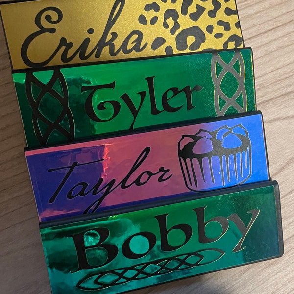 Name Tag Stickers - Etsy