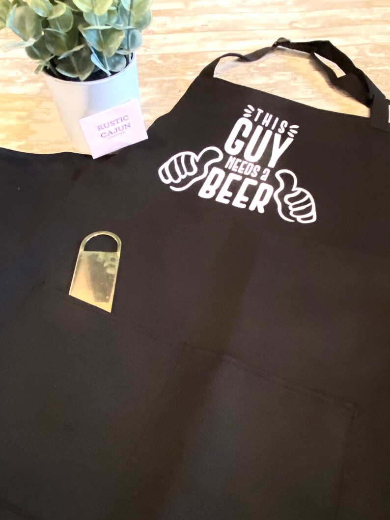 Men’s Apron, This Man Needs a Beer Apron, Funny Aprons, Beer Aprons ...