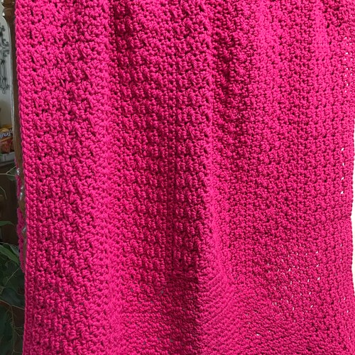 BRIGHT PINK THROW - Etsy