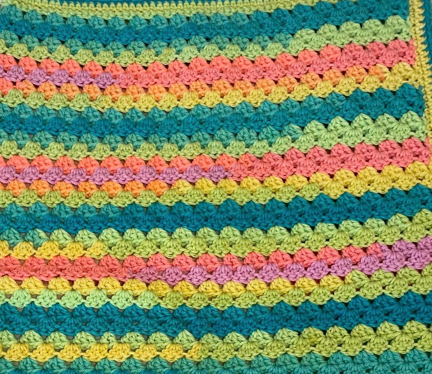 RETRO STRIPE THROW Granny Style - Etsy