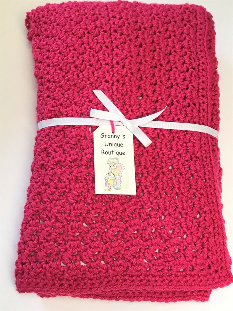 BRIGHT PINK THROW - Etsy