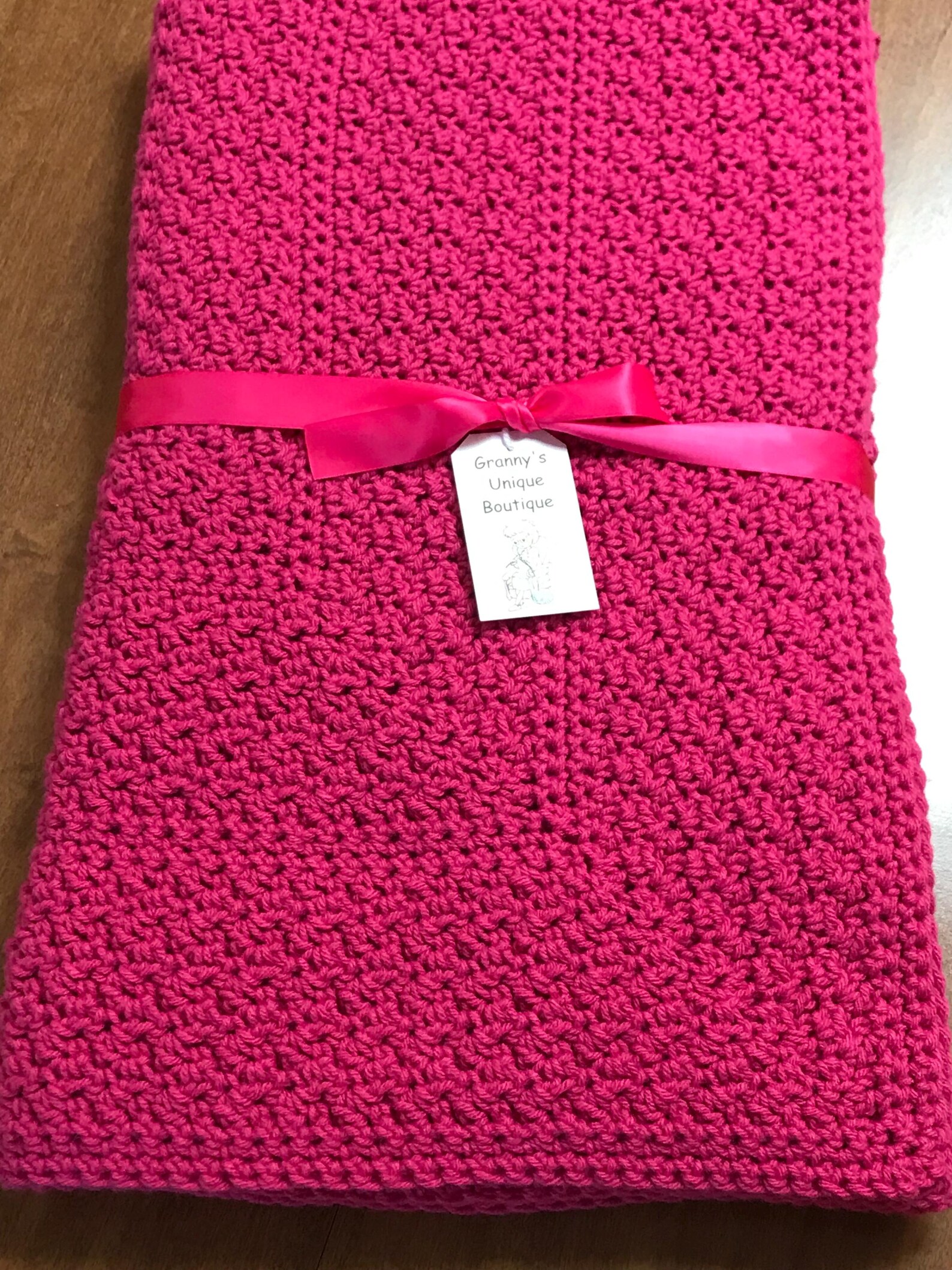 BRIGHT PINK THROW - Etsy