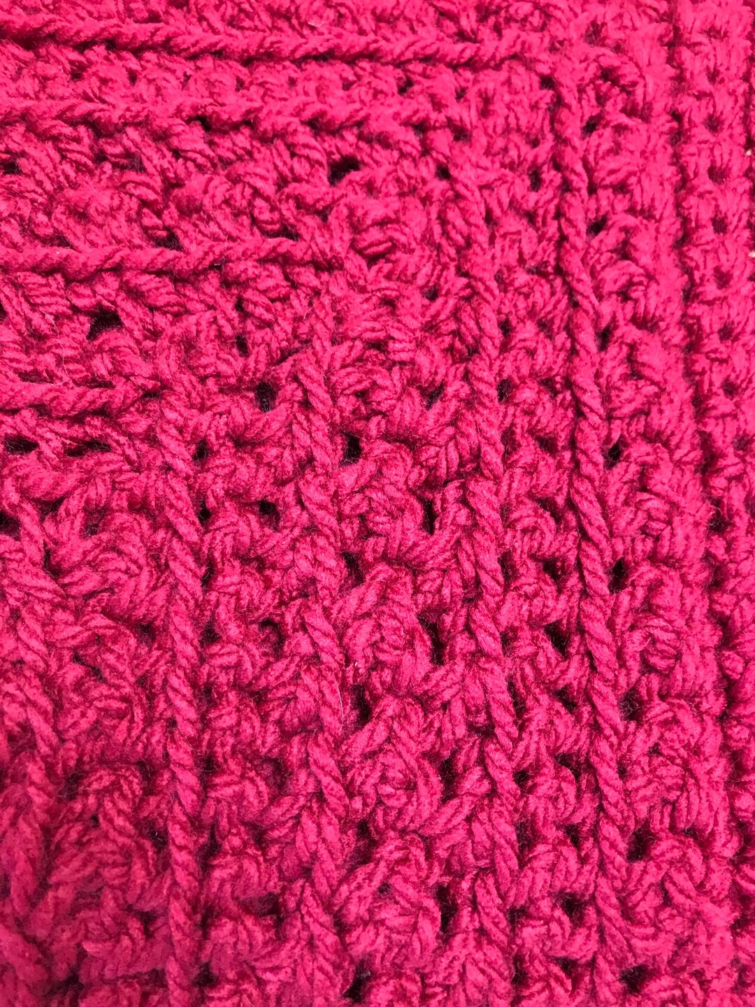BRIGHT PINK THROW - Etsy