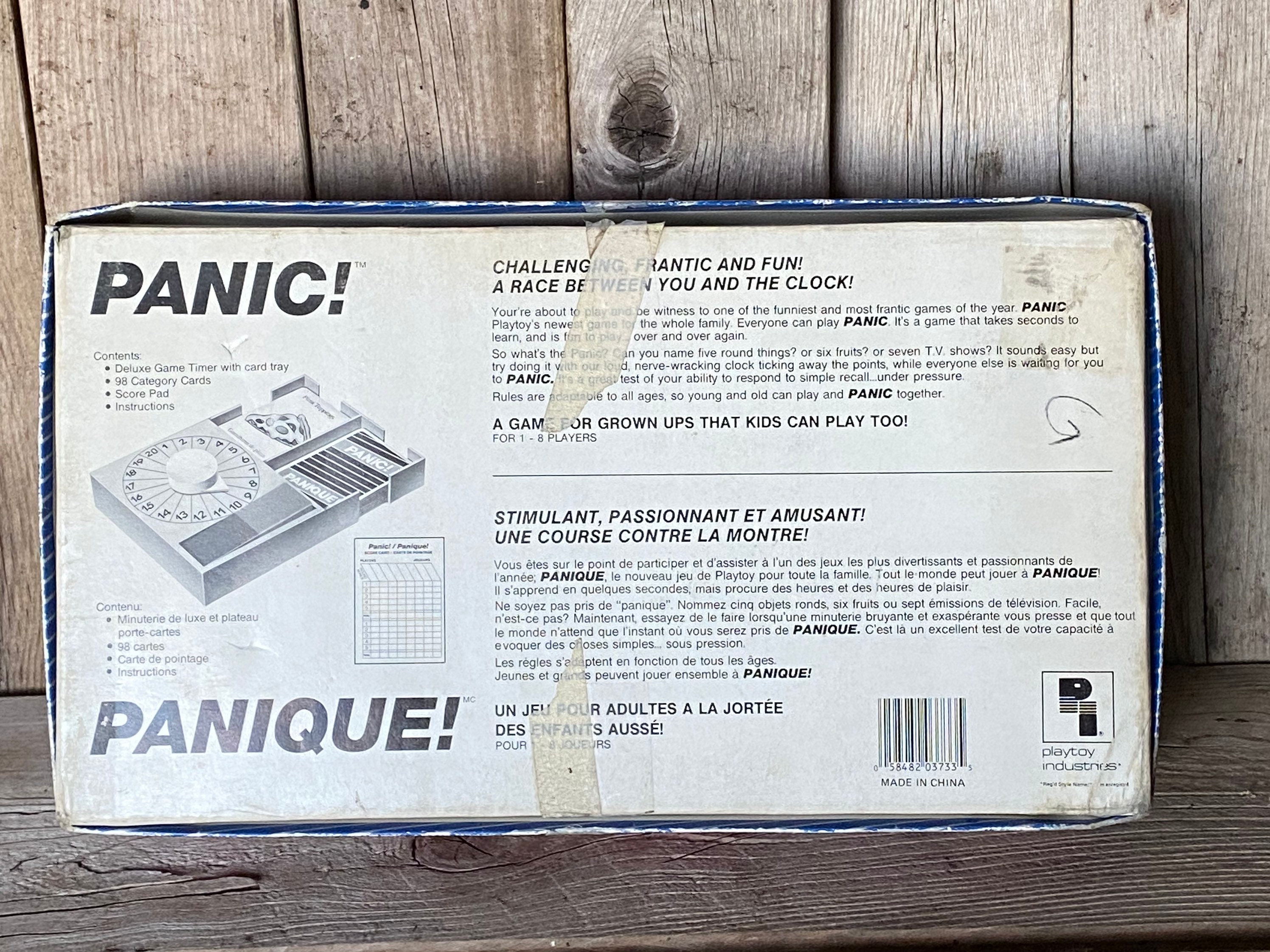 Vintage Board Game / Panic 1987 / Family Game Night / Playtoy - Etsy