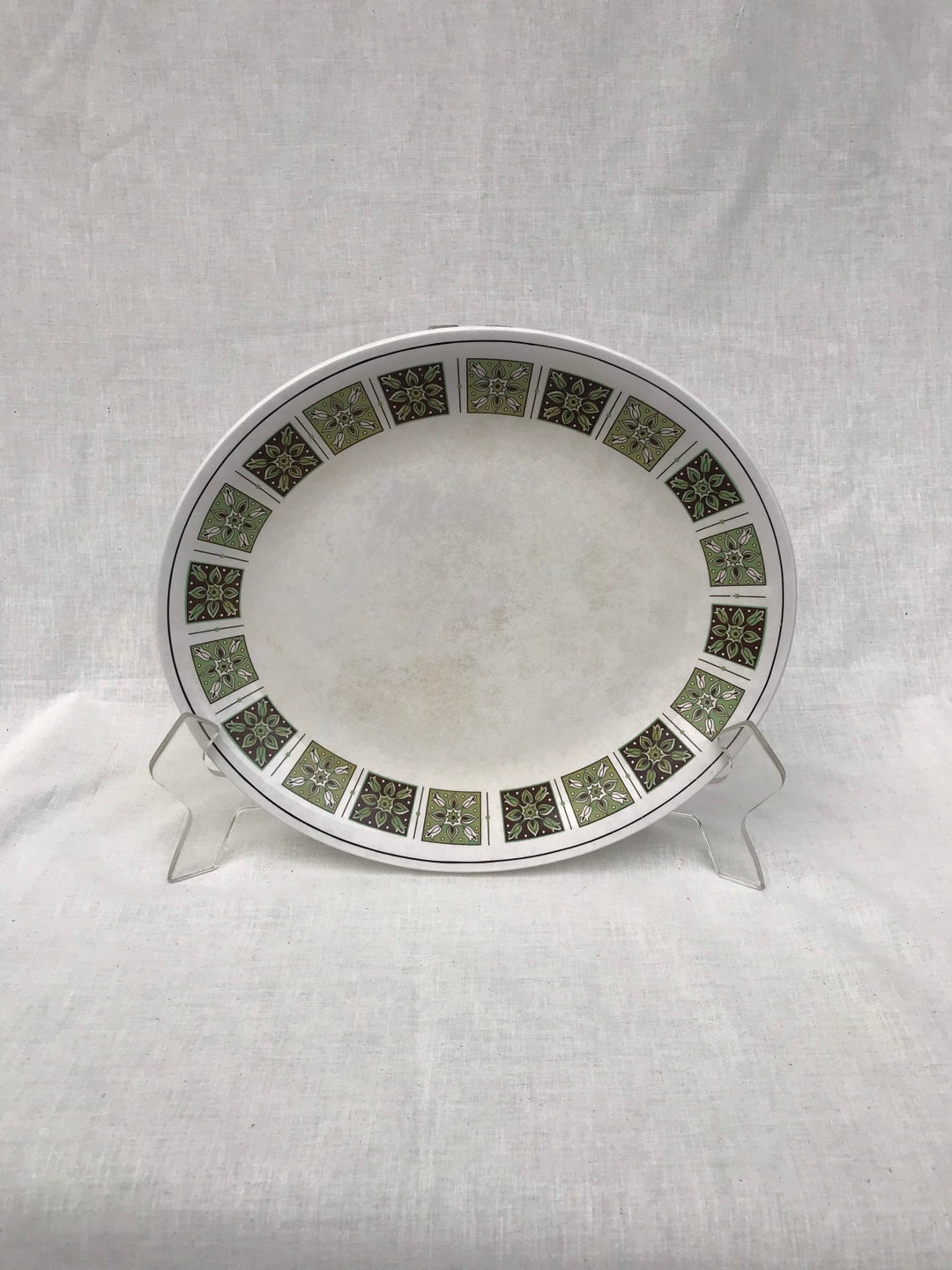 Ironstone Serving Dish / Ironstone Platter / 1970’s Dinnerware / 1970’s ...