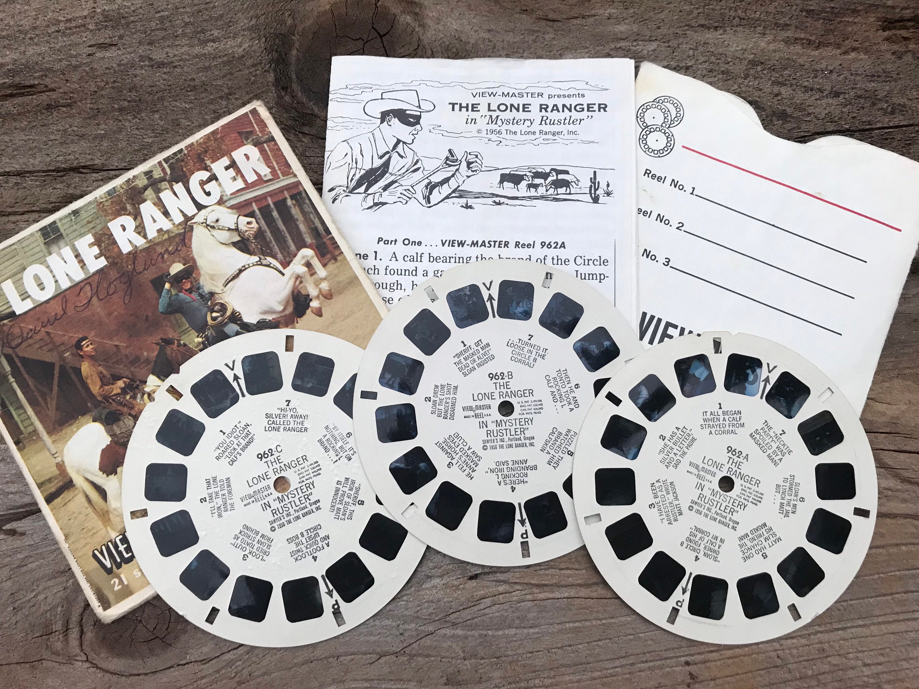 Viewmaster Reels/ 3D Picture Reels / The Lone Ranger / Family | Etsy