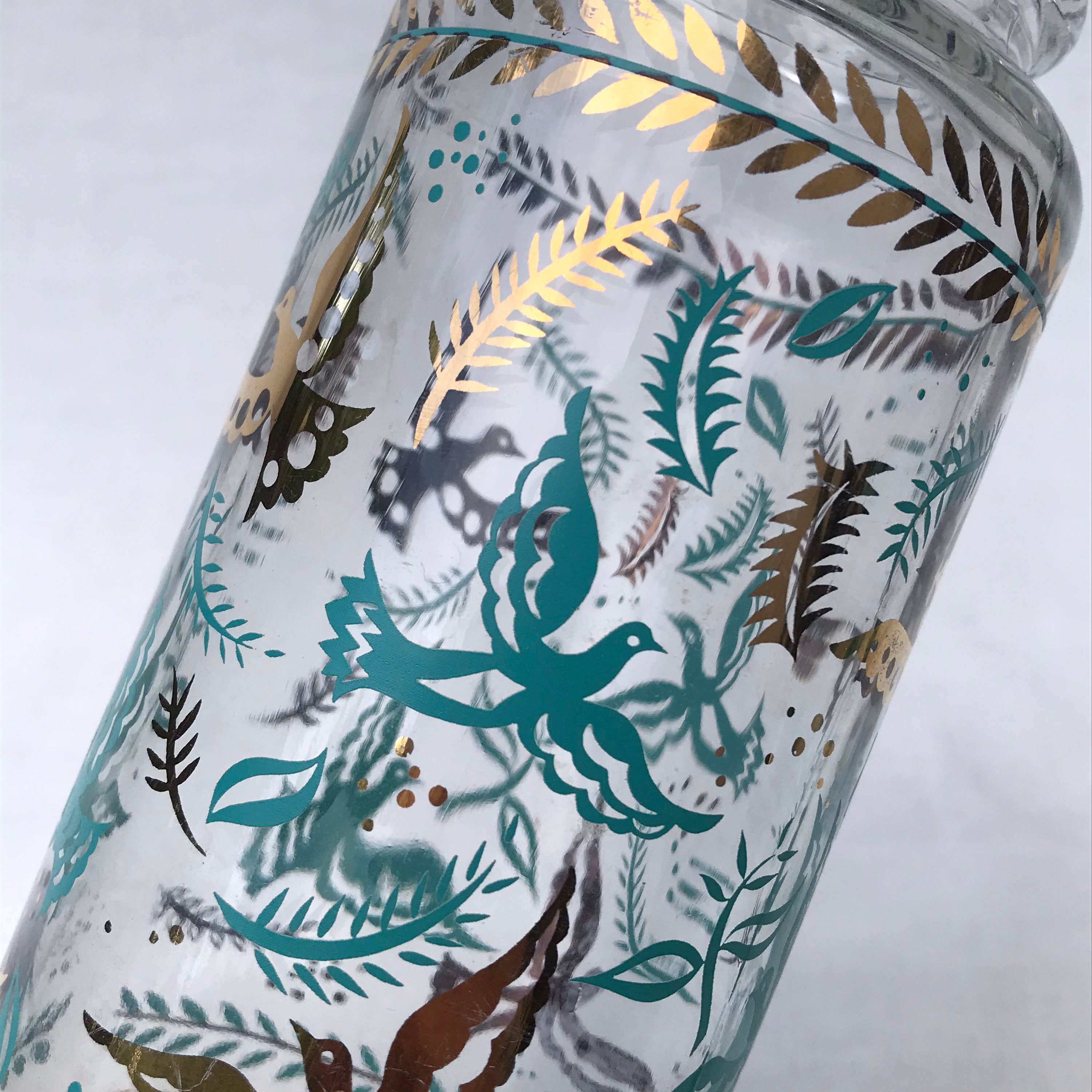 George Briard Apothecary Jar / Jar de turquesa / Decanter - Etsy España